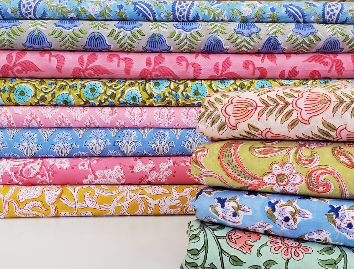 Indian Block Print Cottons Are Here — Fabric Spark