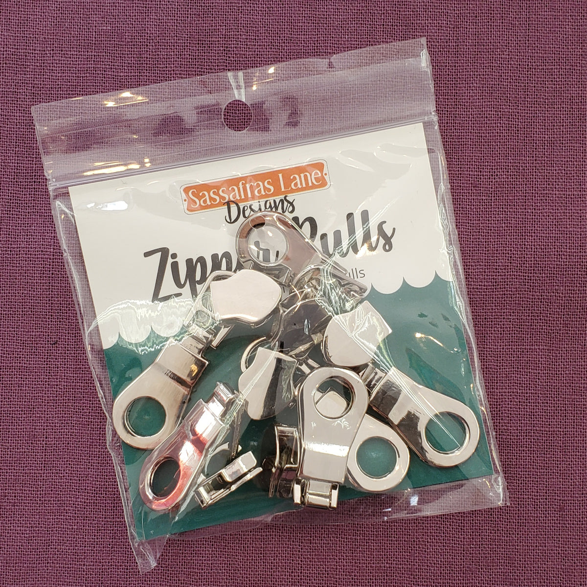 Zipper Pulls - Nickel - Pack of 6 — Fabric Spark