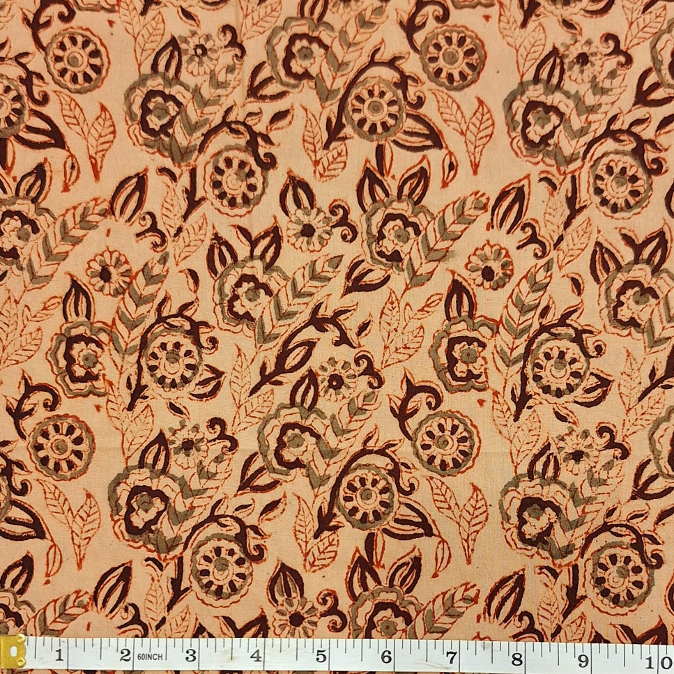 Indian Cotton 2025 - Kalamkari - KAL 12 Black and Red on Cream — Fabric ...