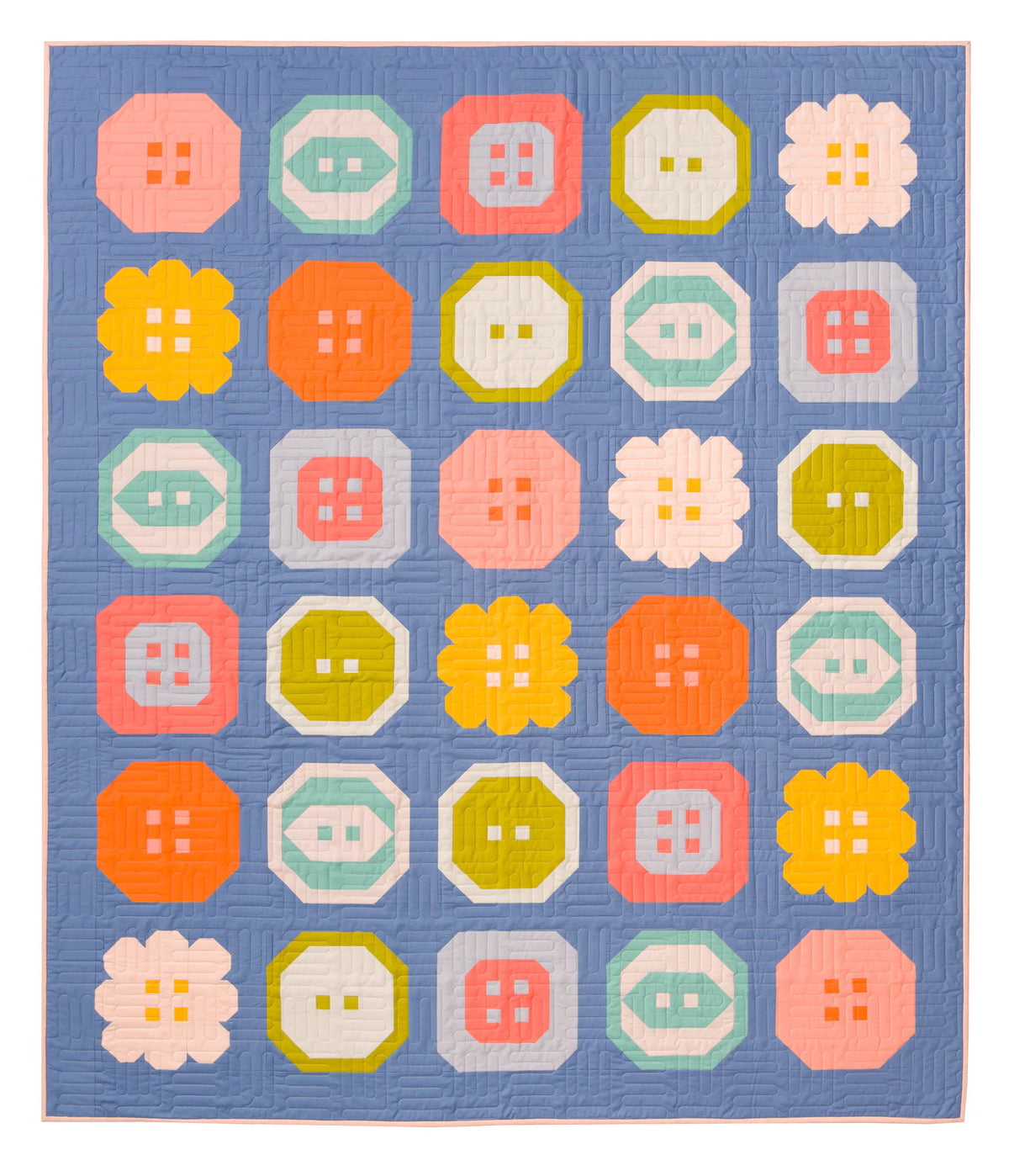 Pen and Paper Patterns - Buttoned Up Quilt Pattern — Fabric Spark