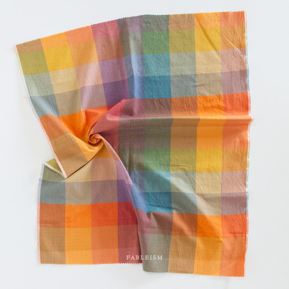 Fableism - Lumiere - Happy Checkers in Bold — Fabric Spark