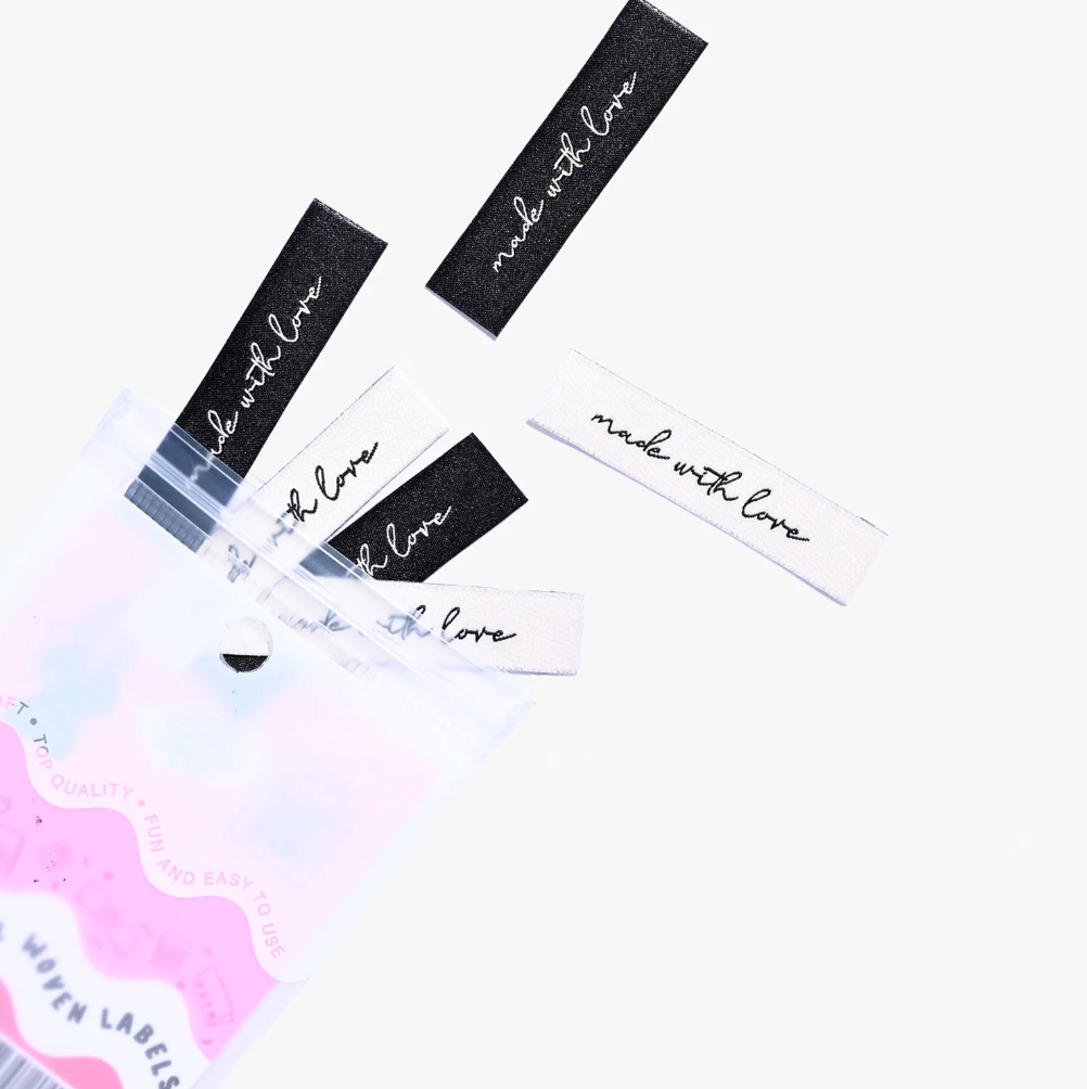 Kylie and the Machine Labels - Made With Love — Fabric Spark
