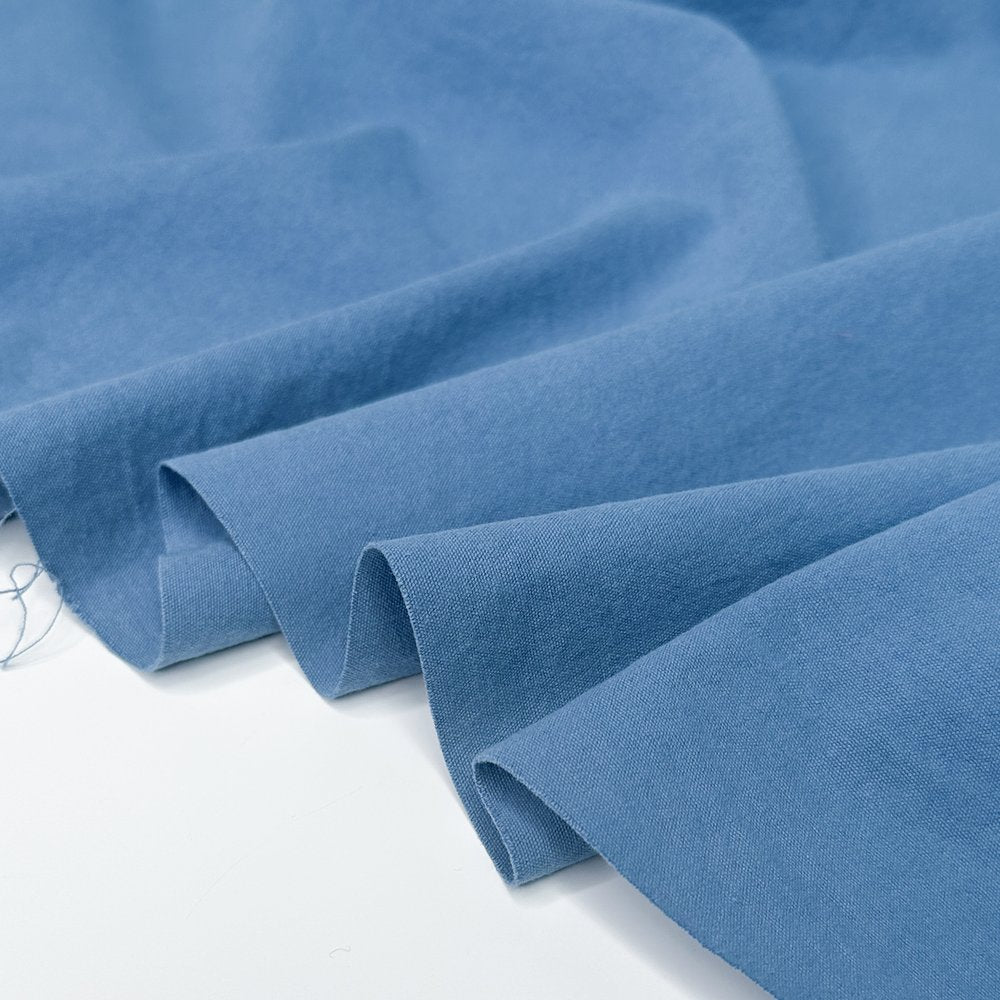Porter - Heavy Cotton with Washed Finish in Pond — Fabric Spark
