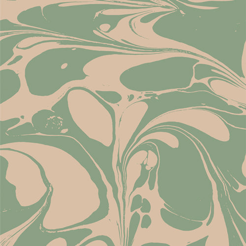 Slow Summer by Suzy Quilts - Marble in Matcha — Fabric Spark