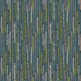 Modern Retro Stripe Blue — Fabric Spark