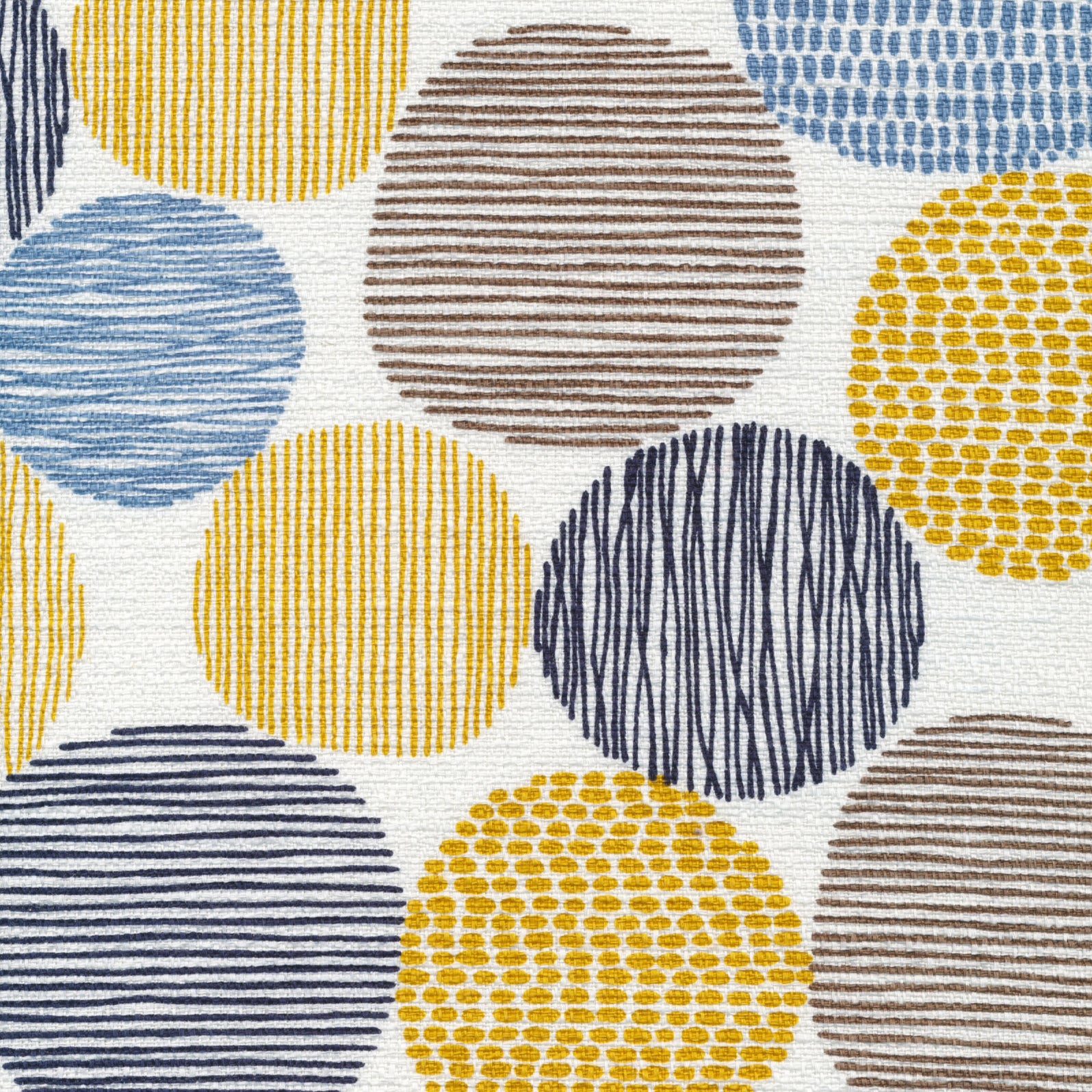 Homestyle Bark Cloth by Eloise Renouf - Stepping Stones in Citron ...