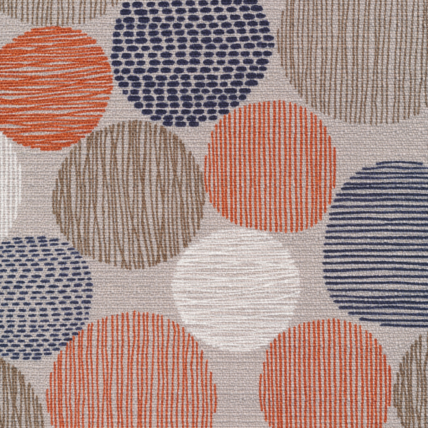 Homestyle Bark Cloth by Eloise Renouf - Stepping Stones in Red — Fabric ...