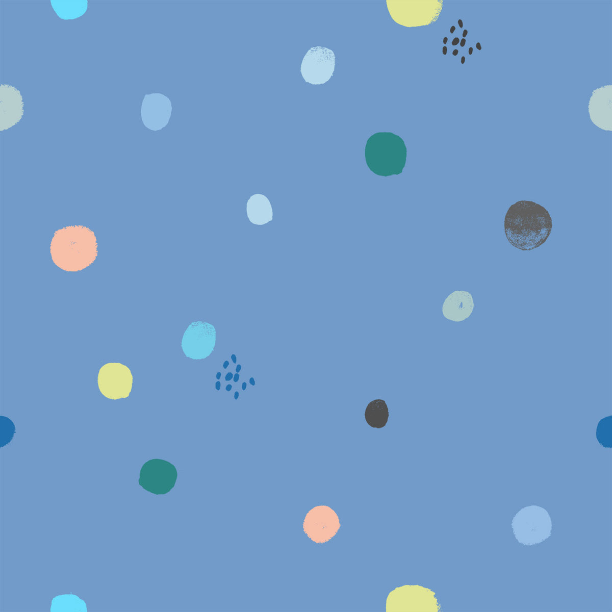 Katia Soft Shell - Water Resistant Cozy in Periwinkle Dot — Fabric Spark