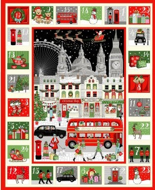 Makower London Advent Calendar Panel — Fabric Spark