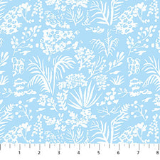 Promenade by Danielle Kroll - Blue — Fabric Spark