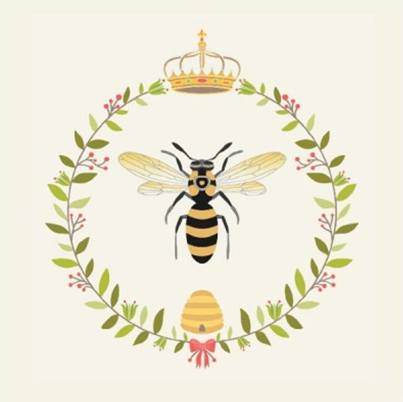 Devonstone Queen Bee - Bee Large Wreath — Fabric Spark