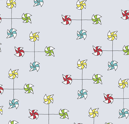 Just Pinwheels - Grey — Fabric Spark