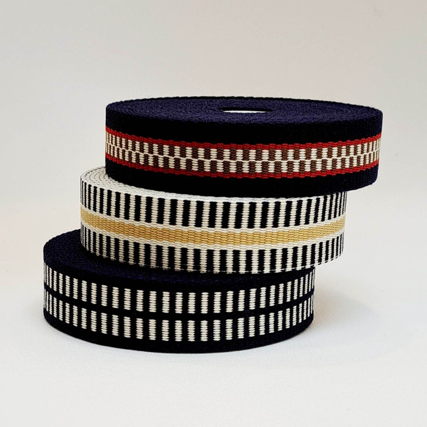 Japanese Preppy Webbing - Thick Woven 30mm Webbing — Fabric Spark