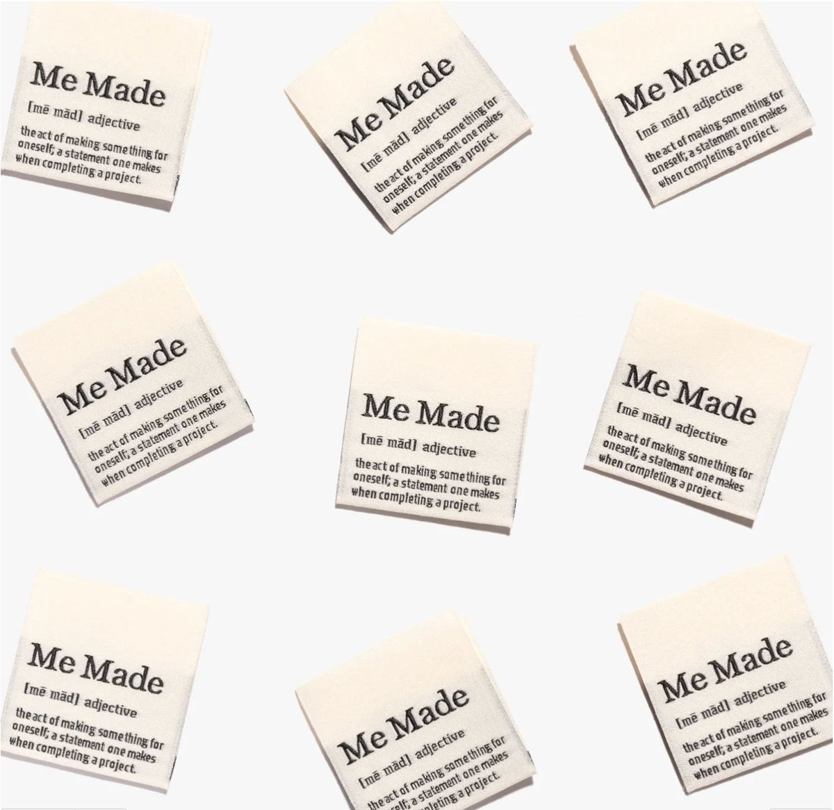 Kylie and the Machine Labels - Me Made Definition — Fabric Spark