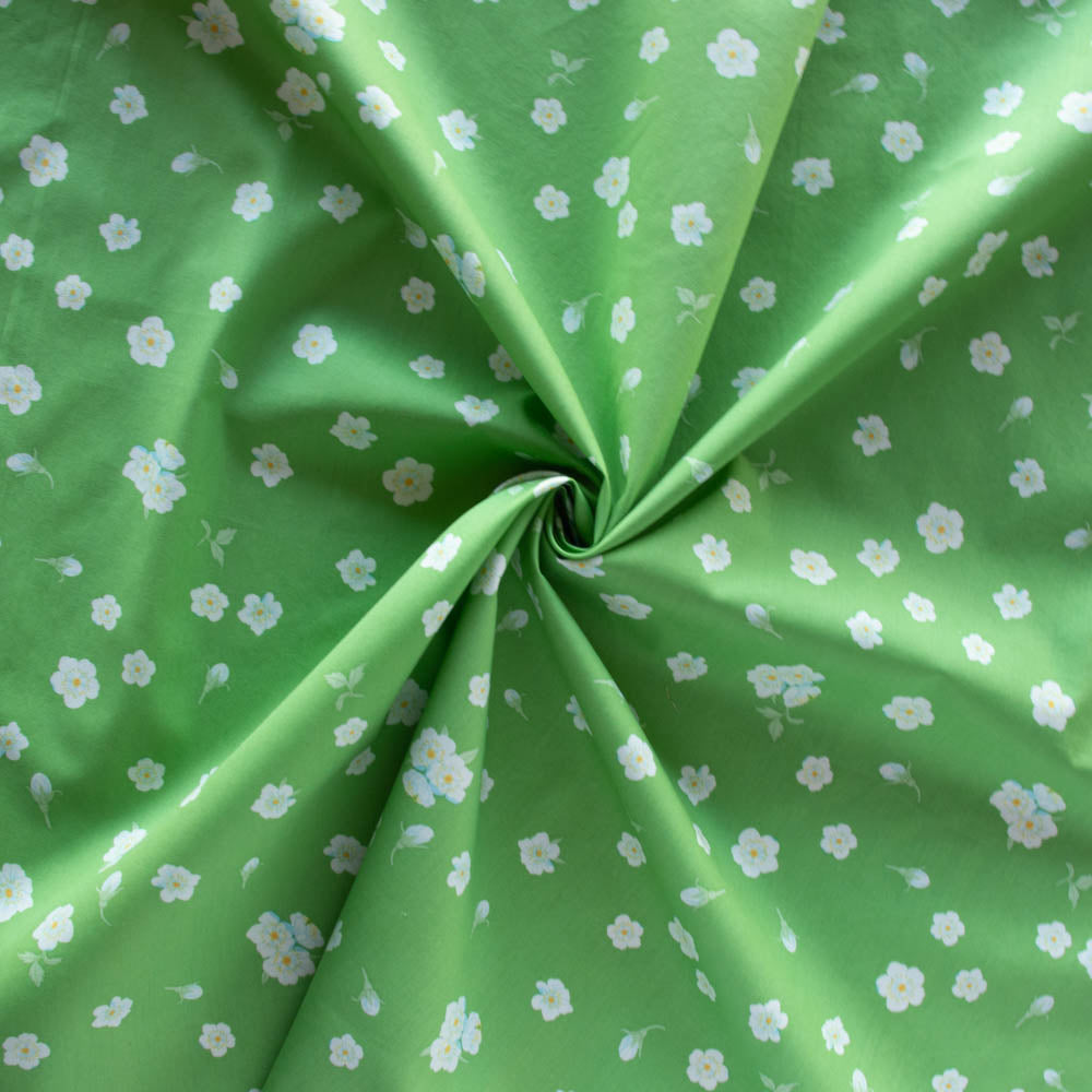 Birch Organic Cotton Poplin - Flowering Trees by Oana Befort - Plums B ...