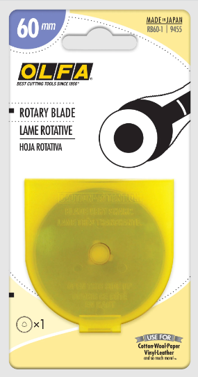 Olfa Replacement Blade 60mm - single pack — Fabric Spark