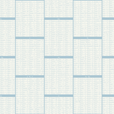 Kim Kight Steno Pool - Shorthand in Blue — Fabric Spark