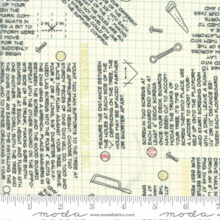 Sweetwater Treehouse Club - Plans Natural — Fabric Spark