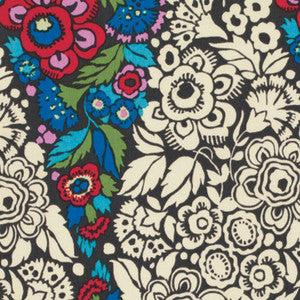 Amy Butler - Hapi - Trapeze - Charcoal — Fabric Spark