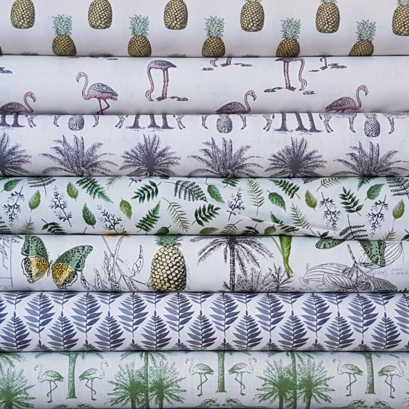 Fern Garden by Makower - Montage in Paper — Fabric Spark